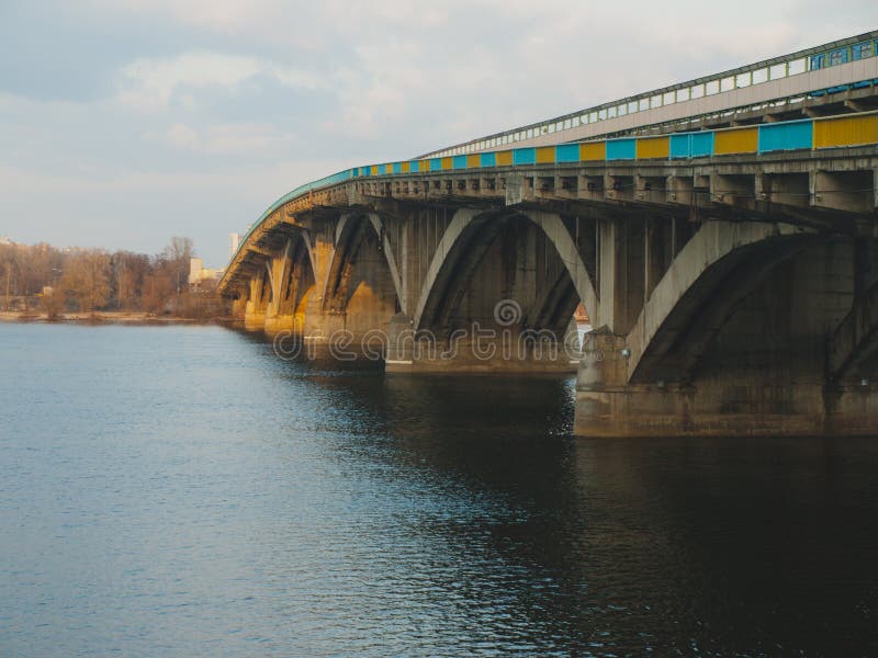 Bridge stock photo. Image of water, monument, kiev, street - 65194362
