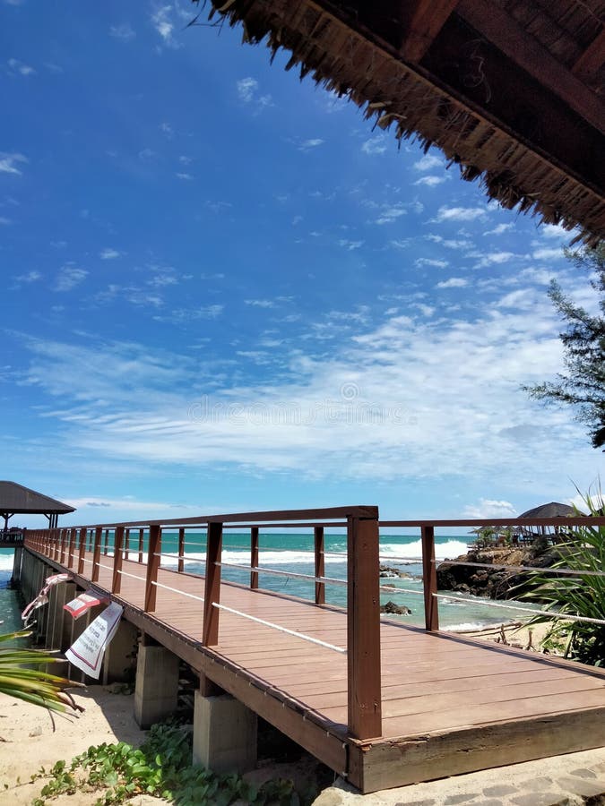 Bridge and sea stock photo. Image of resort, house, estate - 226594682