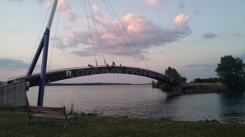 Bridge sea wave stock image. Image of channel, pier - 200185285