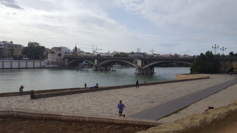 Bridge in Sevilla editorial stock photo. Image of bridge - 170766353