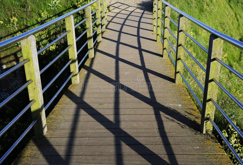 Bridge with shadow stock photo. Image of field, trip, travel - 9566738