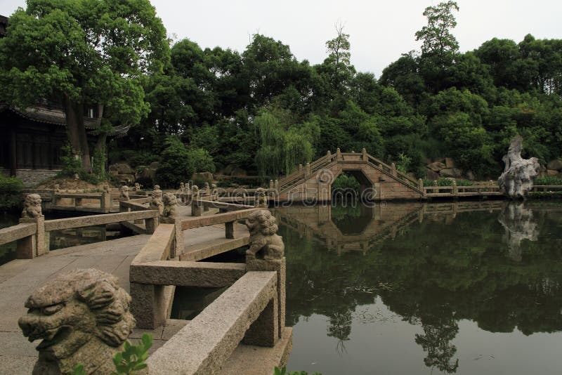 Bridge in Shanghai Water Park Editorial Stock Image - Image of park ...
