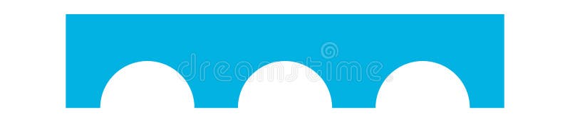 Bridge Shape Simple Geometric Form Stock Illustration - Illustration of ...