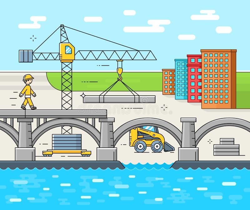 River Under Bridge Stock Illustrations – 201 River Under Bridge Stock ...