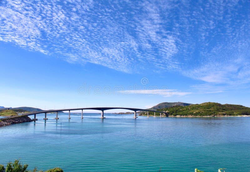 Bridge To The Sommaroy Island, Norway Stock Photo - Image of island ...