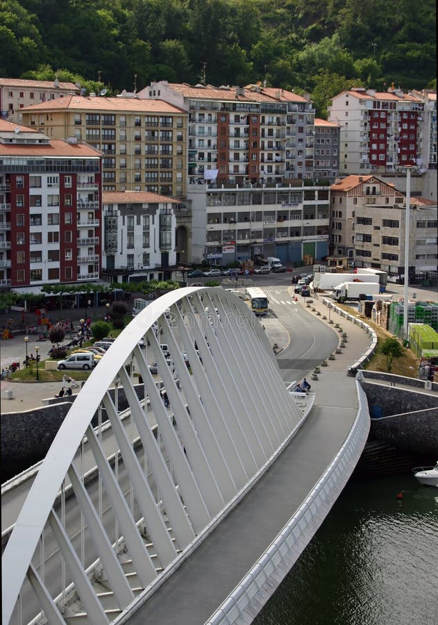 Bridge in Spain stock image. Image of bridge, houses, pedestrians - 1843093