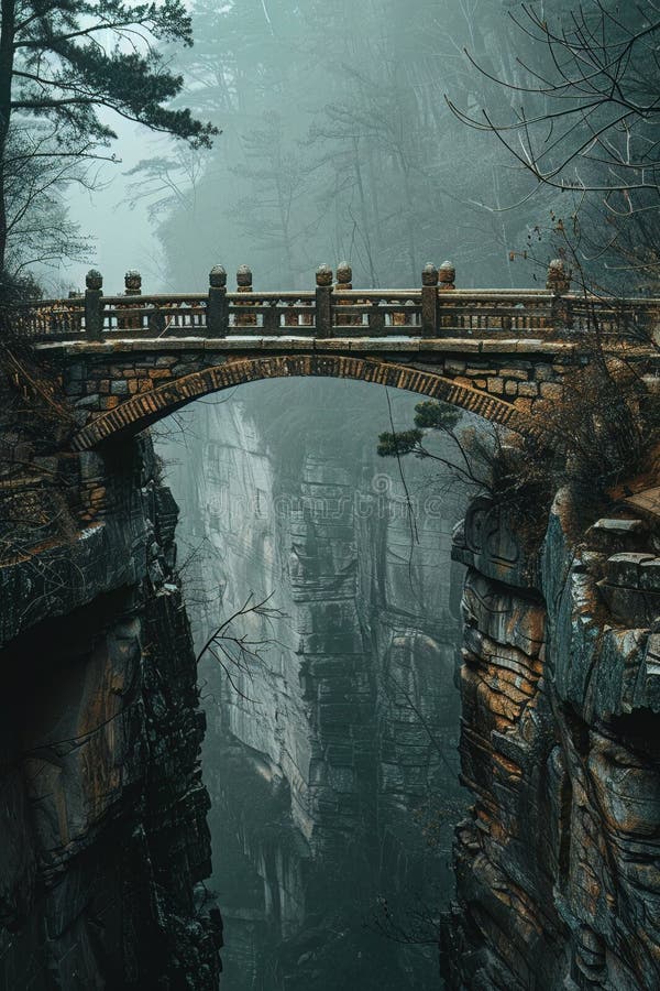 A Bridge Spanning a Chasm Illustrating the Connection between Vision ...