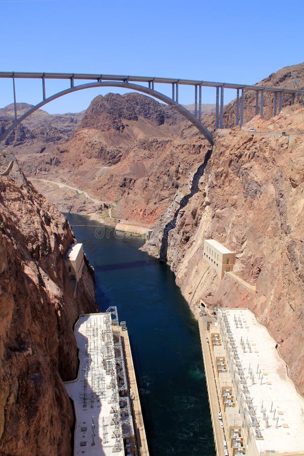 Bridge Spanning the Hoover Dam Stock Photo - Image of hoover ...