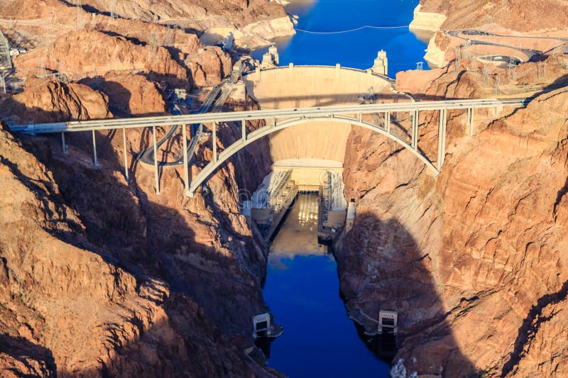 A Bridge Spans a River in the Desert Stock Image - Image of america ...