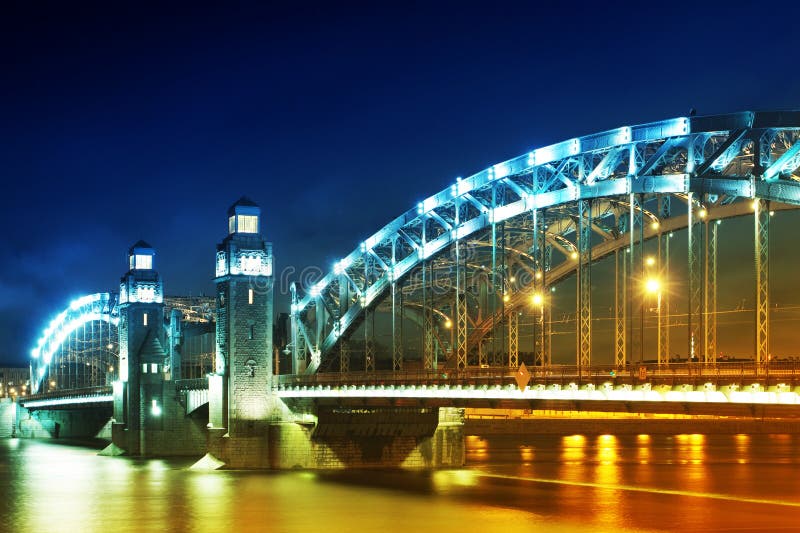 Spring Night City on Pier Promenade People Walk Relaxing Street Lamp ...
