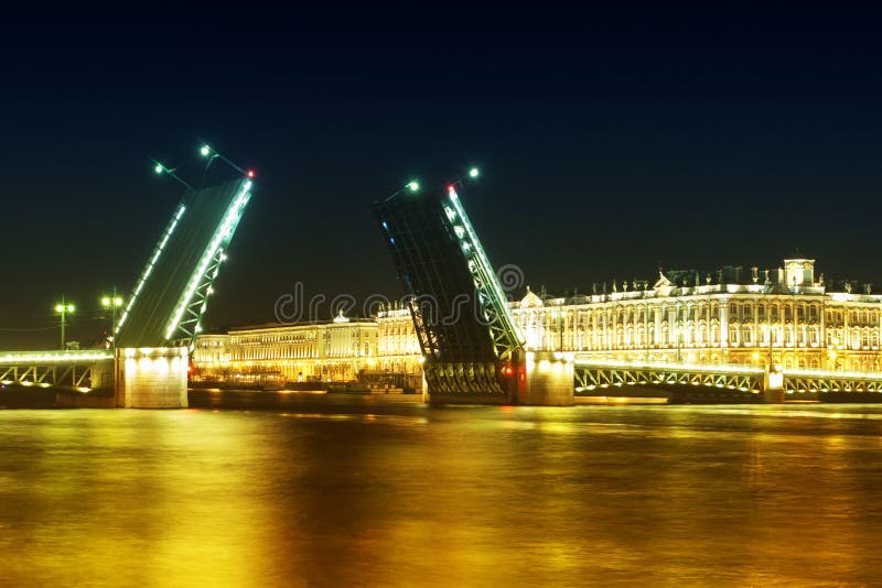 Spring Night City on Pier Promenade People Walk Relaxing Street Lamp ...
