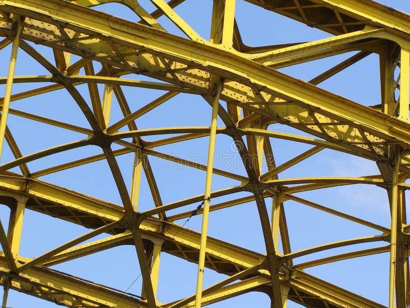 Bridge steel construction stock photo. Image of connection - 1047434