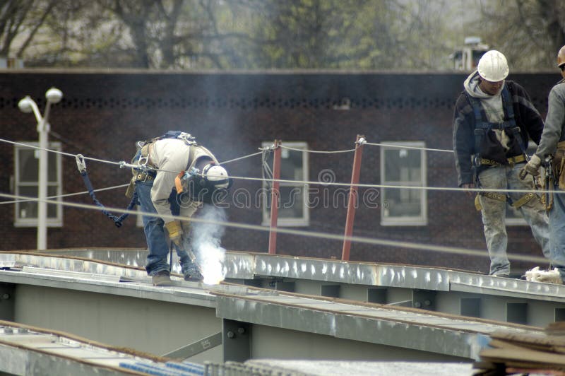 Bridge Steel Construction Welder Stock Photo - Image of strong, heavy ...