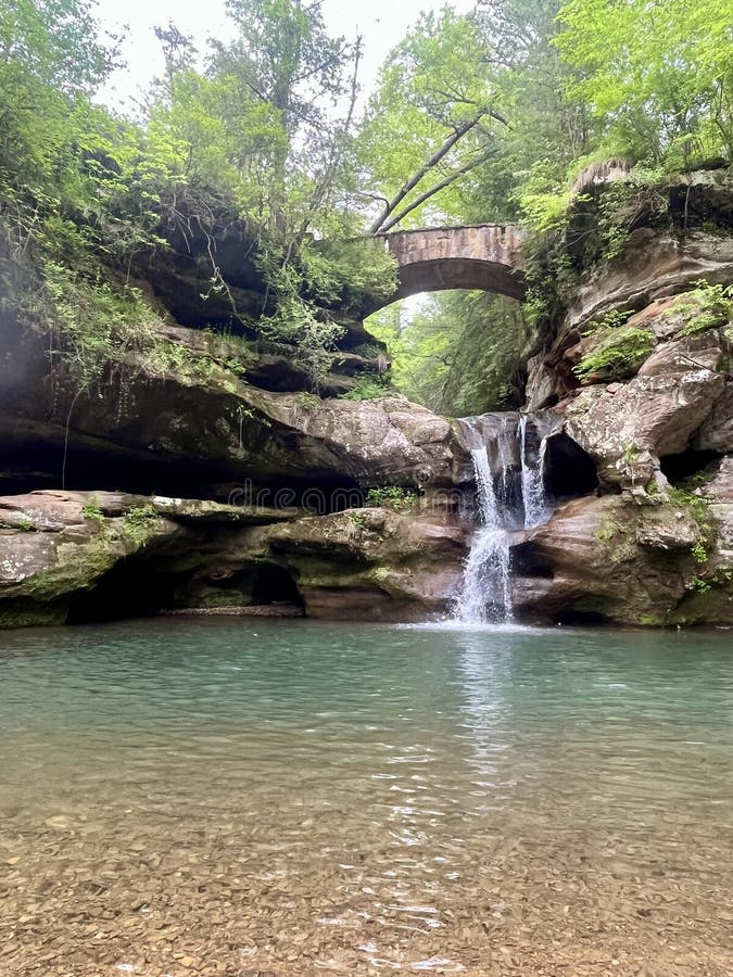 Waterfall in Hocking Hills State Park Ohio Stock Photo - Image of park ...