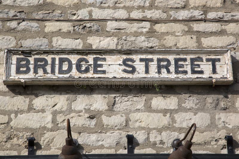 Bridge Street Sign stock image. Image of english, britain - 87849927
