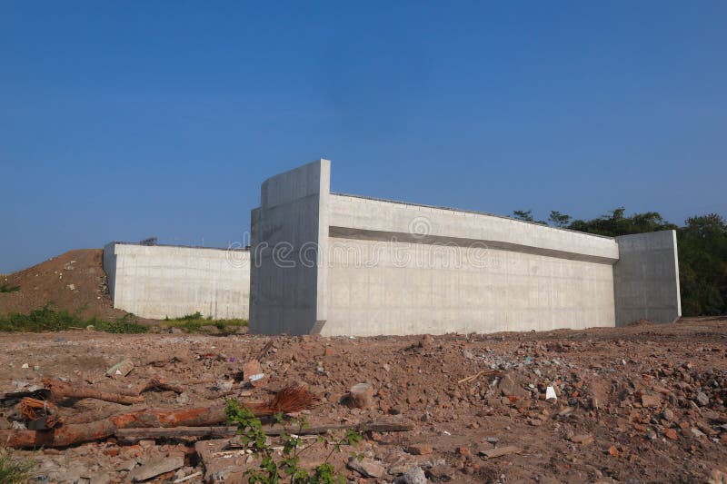 Bridge Structure Foundation. Preparation of Bridge Structure Foundation ...