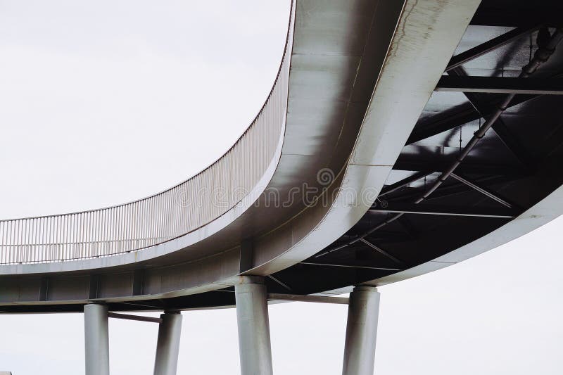 The Bridge Structure in the Street Stock Image - Image of structure ...
