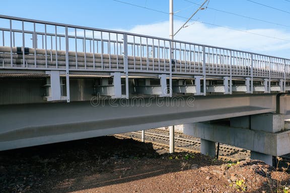 Bridge Structures of Two-level Intersection of Multi-track Railways Stock Photo - Image of ...
