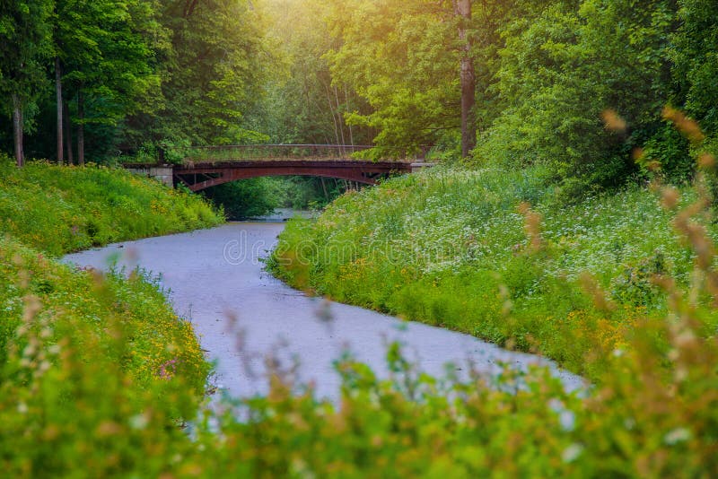 Bridge stock image. Image of details, summer, beautiful - 57036595
