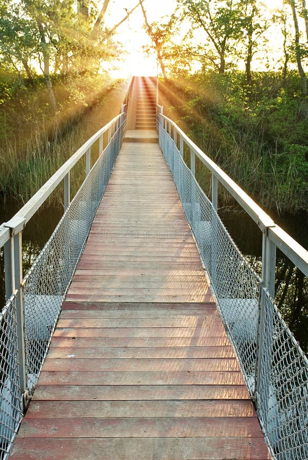 Bridge on a sunset stock photo. Image of glow, public - 17648738