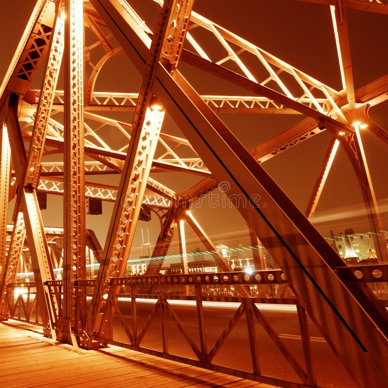 Bridge support beams stock image. Image of rivet, iron - 22701343