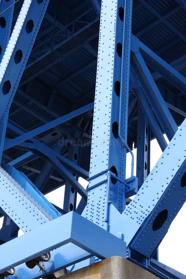 Bridge support beams stock image. Image of crossbeam, road - 5044025