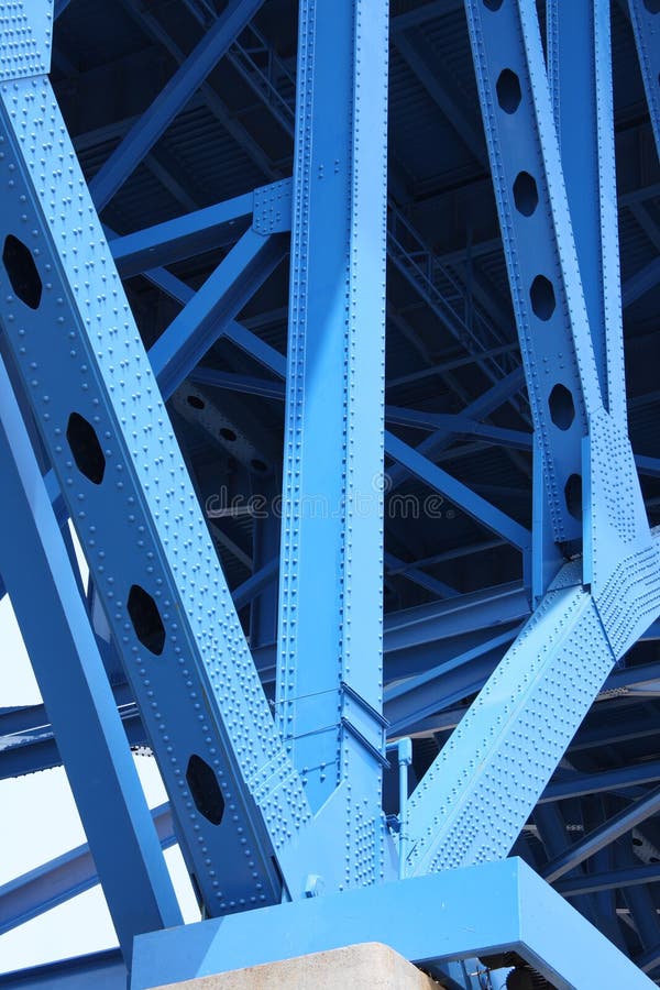 Bridge support beams stock image. Image of cast, frame - 5044045