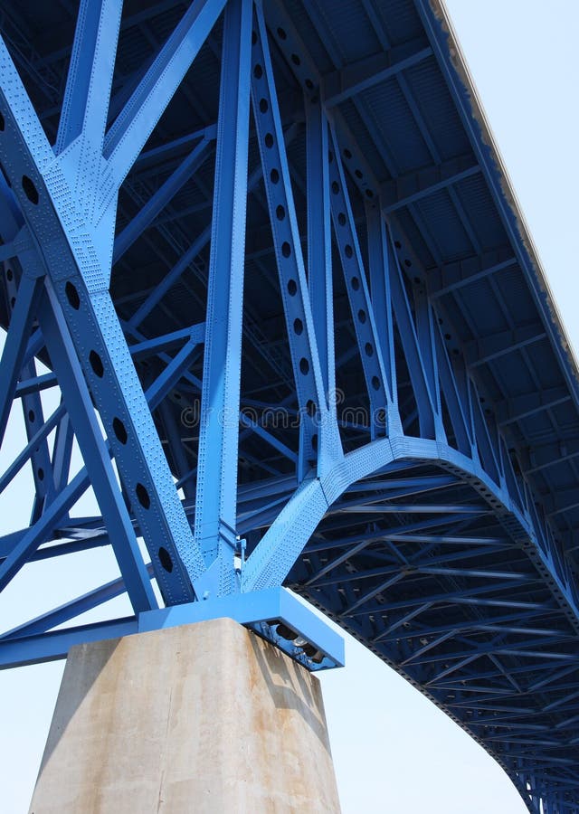 Bridge support beams stock image. Image of bridge, metal - 5044049