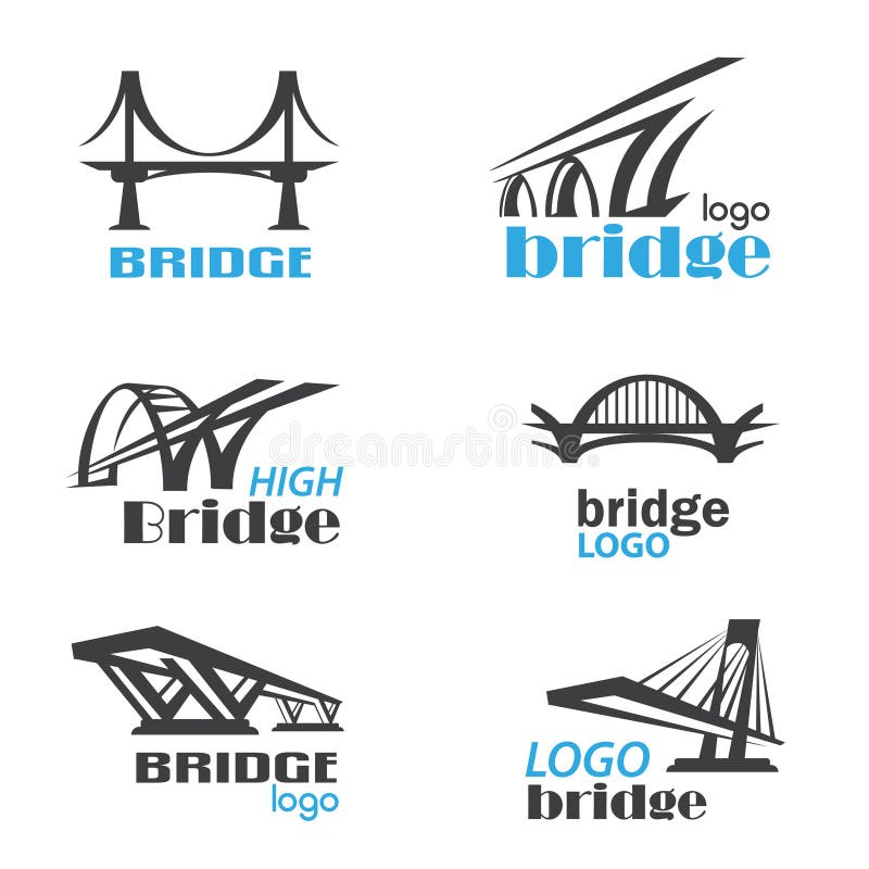 Bridge Symbol Logo Template Stock Vector - Illustration of element ...