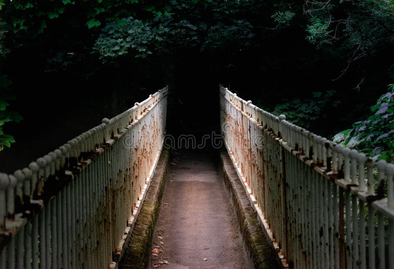 Bridge To the Abyss, Yorkshire Stock Photo - Image of abyss, dark ...
