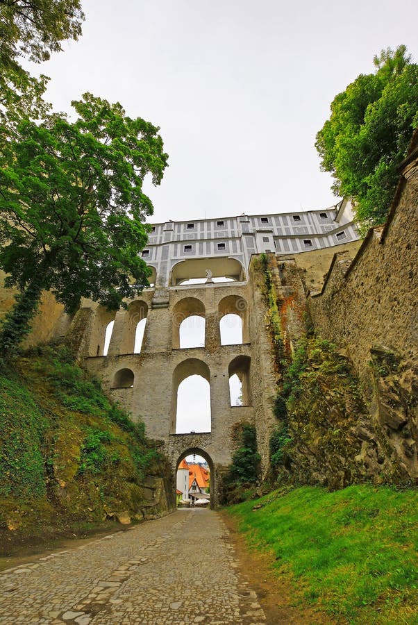 Bridge to the castle stock photo. Image of stone, landmark - 58557166