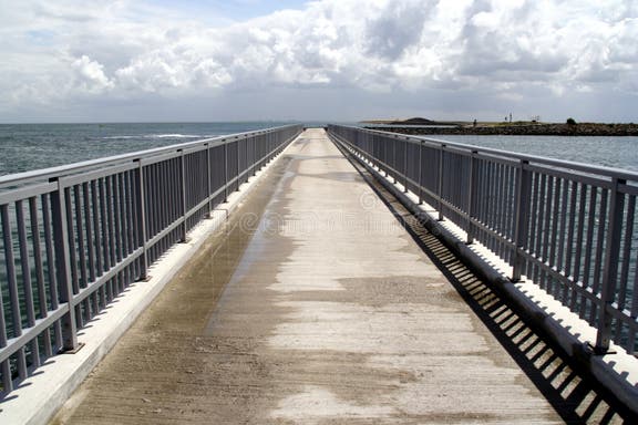 Bridge to infinity stock photo. Image of bridges, ocean - 233838