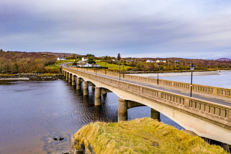 The Bridge To Lettermacaward in County Donegal - Ireland. Stock Image ...