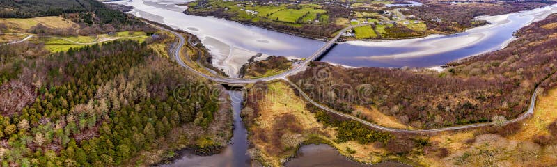 The Bridge To Lettermacaward in County Donegal - Ireland Stock Photo ...