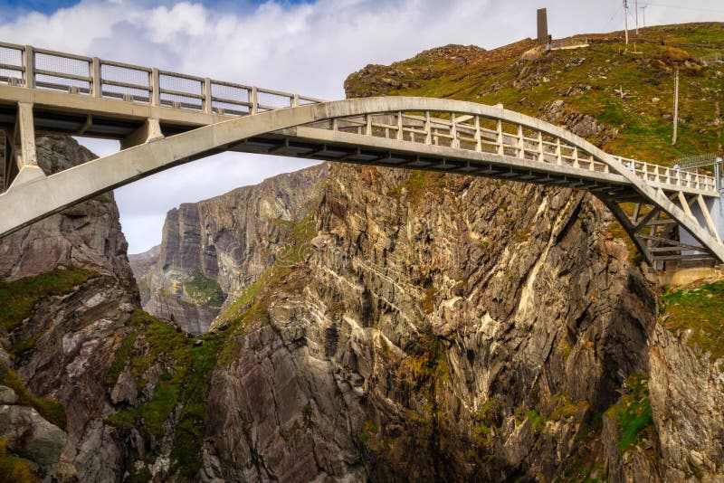 The Bridge To the Mizen Head in Co. Cork, Ireland Stock Photo - Image ...