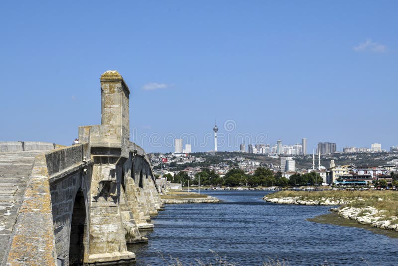 The Bridge To the Observation Tower Stock Image - Image of green ...