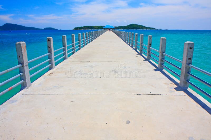 Bridge to Paradise stock image. Image of cement, scenic - 14506661