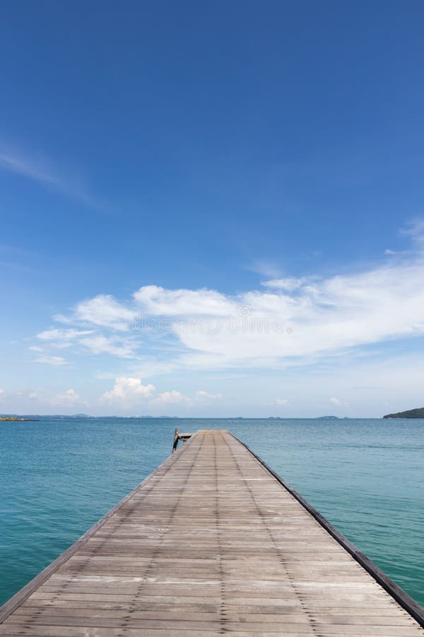 Bridge in to the sea stock photo. Image of place, rural - 27804362