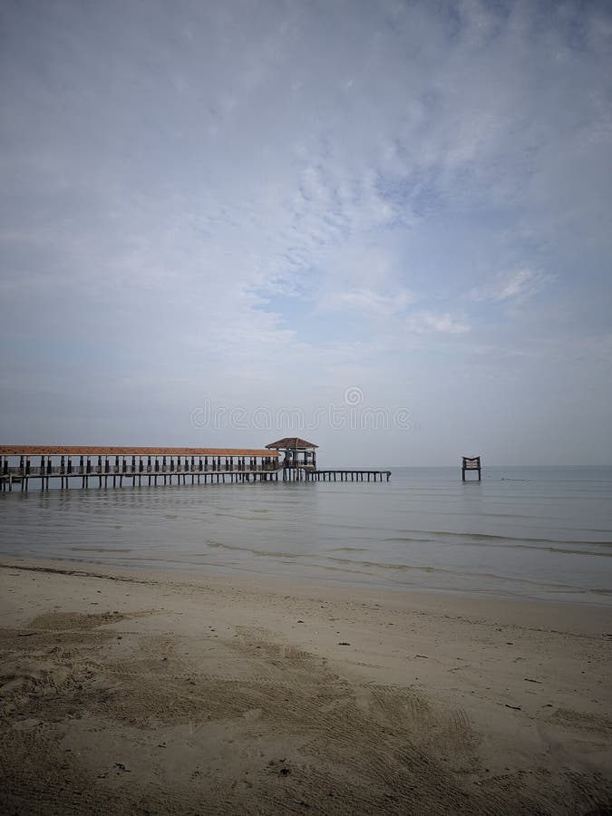 Bridge to sea stock image. Image of kudus, bridge, beach - 279405871