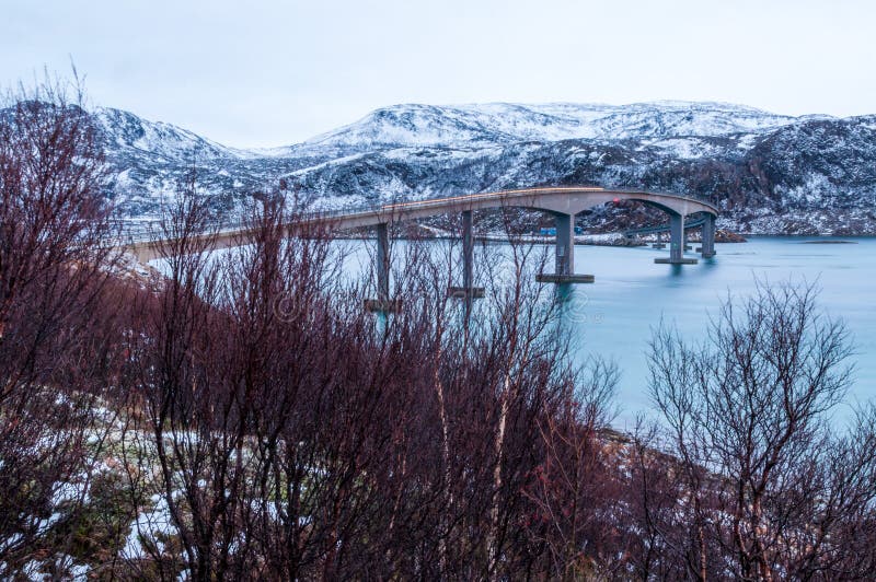 Bridge To the Sommaroy Island, Norway Stock Photo - Image of island ...