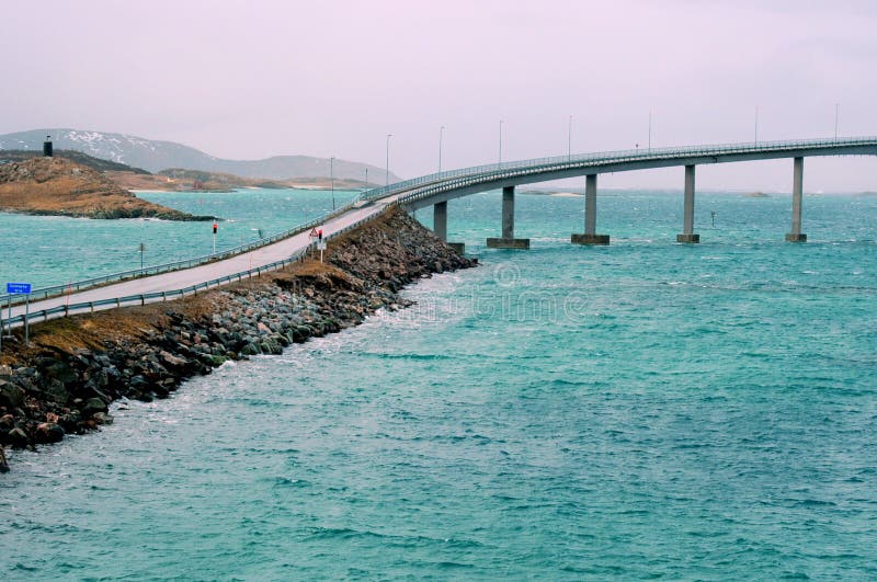 Bridge To the Sommaroy Island, Norway Stock Photo - Image of island ...