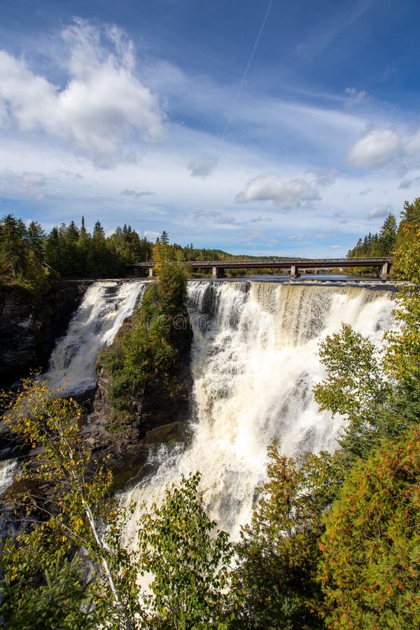 Water Flowing Over the Kakabeka Falls, Ontario, Canada Stock Image ...