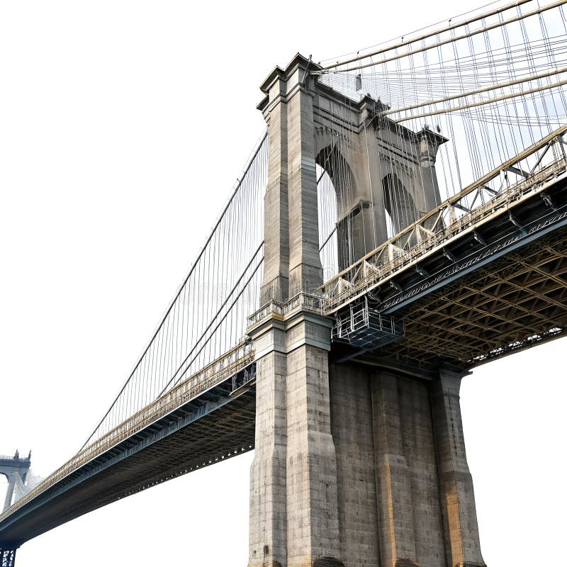 Bridge Top View Isolated on White Background Stock Illustration ...