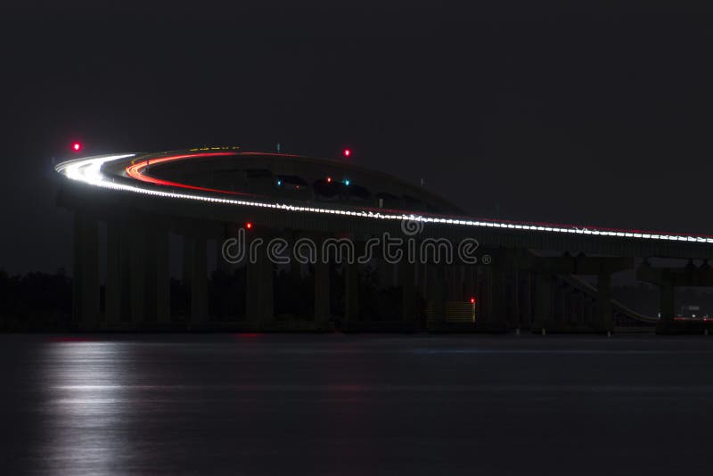 Bridge trail stock photo. Image of abstract, night, drivers - 41975868