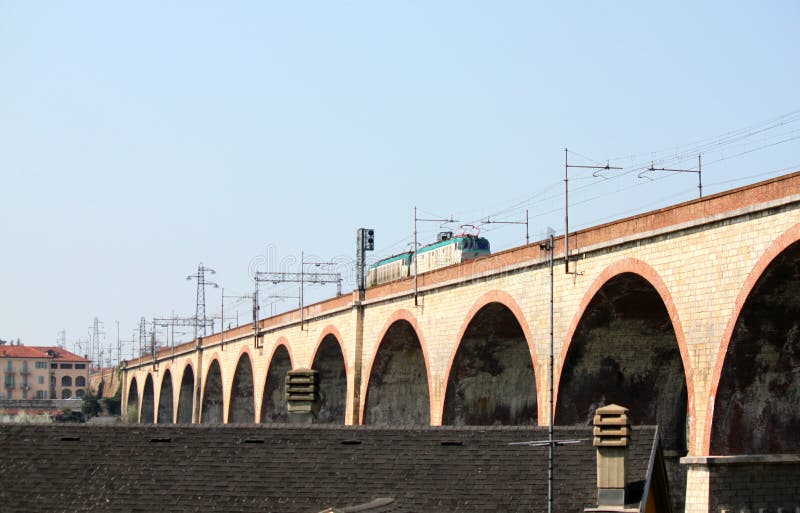 Bridge for train transport stock photo. Image of rails - 168371078