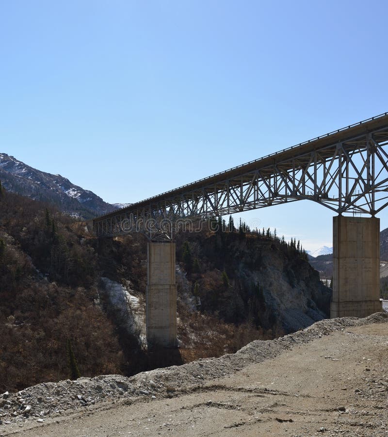 Bridge stock photo. Image of nature, trip, alaska, mountain - 42644896