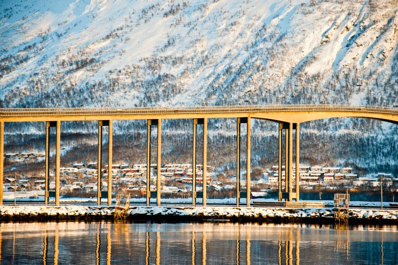 Tromso bridge stock photo. Image of building, bridge - 26139670