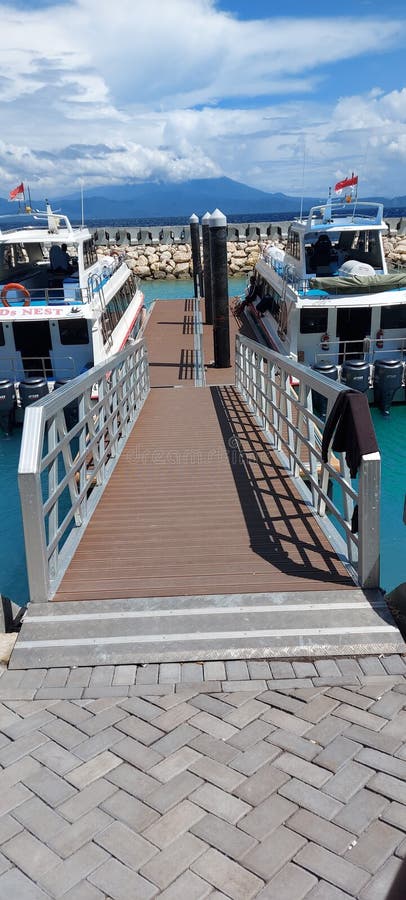 Bridge between two boats editorial stock photo. Image of transport ...