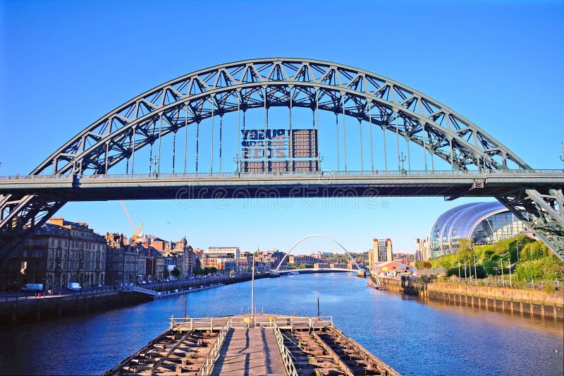 Bridge on Tyne River, Newcastle, England Editorial Image - Image of ...