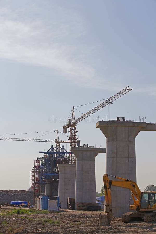 The Bridge is Under Construction Stock Photo - Image of outside ...